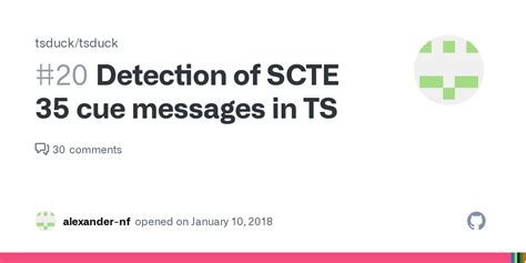 detection of scte 35 cue messages in ts · issue 20 · tsduck tsduck