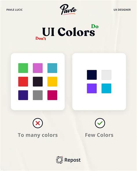 Ui Ux Tip Use Fewer Colors In Your Ui Pavle Lucic Posted On The Topic Linkedin