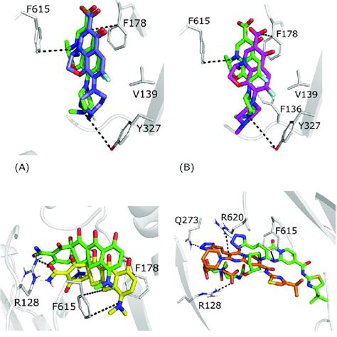 Superimposition Between The Crystal Structure Colored In Green And