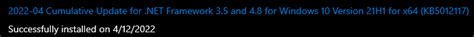Kb5012117 Cumulative Update Net Framework 35 And 48 For Windows 10