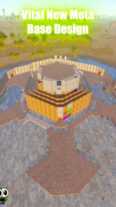 Rust New Circle And 4x4 Base Design On Vital 10 Rust Rustconsole Rustbase Youtube