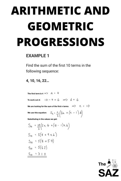 Arithmetic And Geometric Progression Brisaknoehodge