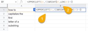 How To Capitalize First Letters In Google Sheets Spreadsheet Daddy