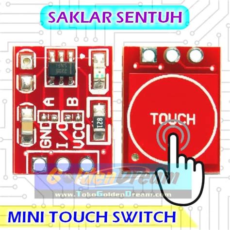 Jual MERAH Saklar Sentuh Touch Sensor Capacitive TTP223 Switch Arduino Shopee Indonesia