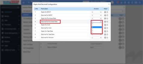 How To Set Decimal For Purchase Rate In Marg Books