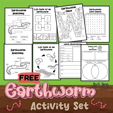 Earthworm Activities For Science Fun Ideas And 8 Free Printables