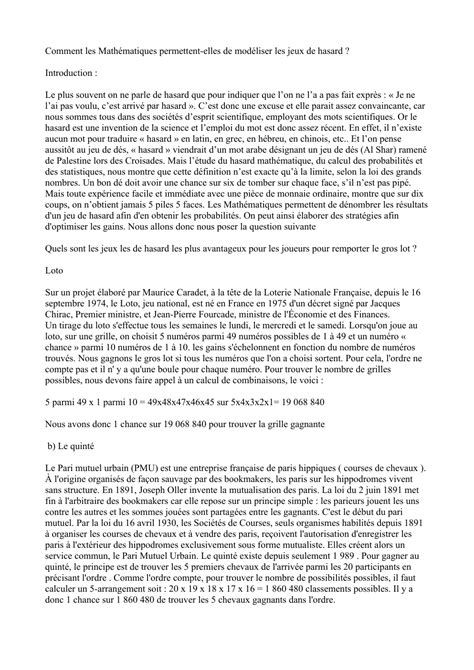 Grand Oral Math Comment Les Mathématiques Permettent Elles De