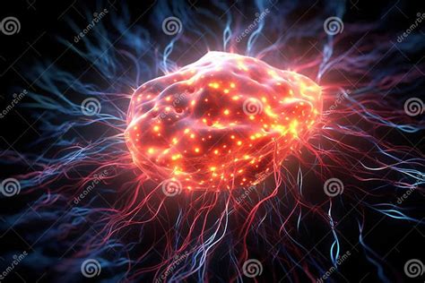 Digital Mind Artificial Intelligence Machine Consciousness 3d Illustration Computer Brain And