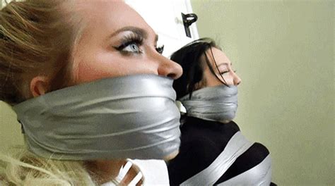 klara alex in two little interferers wrapped gagged up with their own