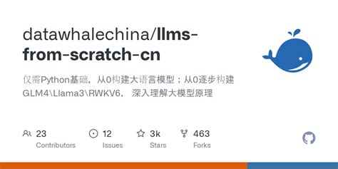 Github Datawhalechinallms From Scratch Cn 仅需python基础，从0构建大语言模型；从0逐步