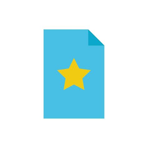 Paper Document File With Star Vector Art At Vecteezy