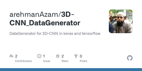 Github Arehmanazam3d Cnndatagenerator Datagenerator For 3d Cnn In