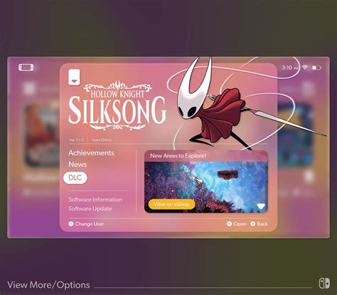 Nintendo Switch UI Redesign Behance