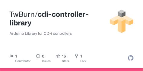 Github Twburncdi Controller Library Arduino Library For Cd I Controllers