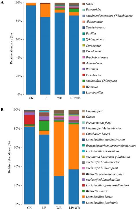 Bacterial Community And Relative Abundances By Genus A And Species