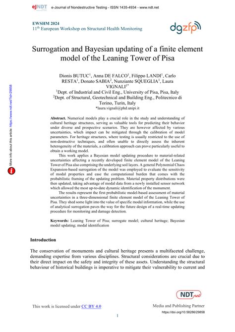 pdf surrogation and bayesian updating of a finite element model of