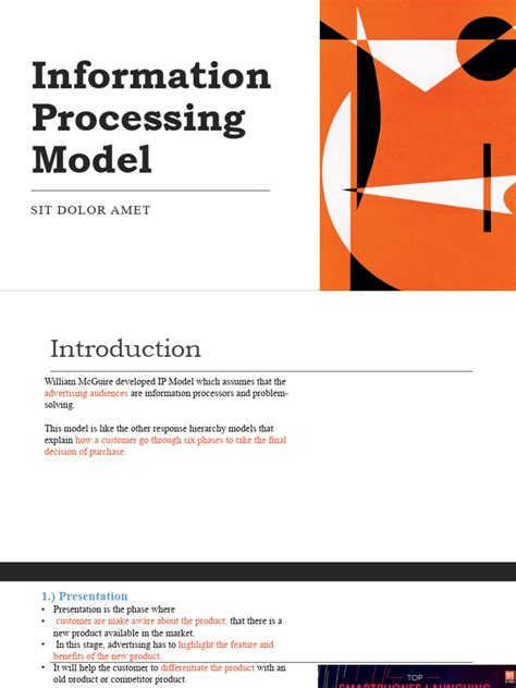 information processing model pdf product business behavior