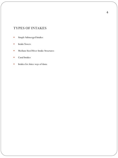Intake Structures By RAHUL PPTX Civil Engineering Industry Industries