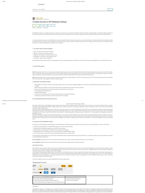 A Simple Overview On Sap Netweaver Gateway Sap Blogs Pdf