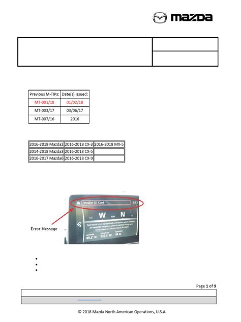Navigation Sd Card Error Message Invalid Sd Card Pdf