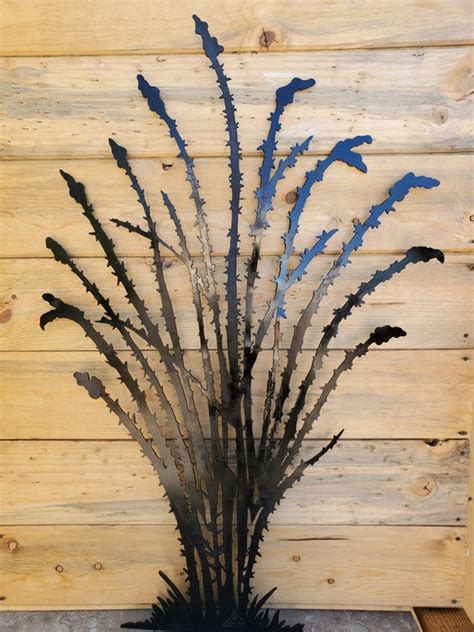 Ocotillo Cactus Metal Art