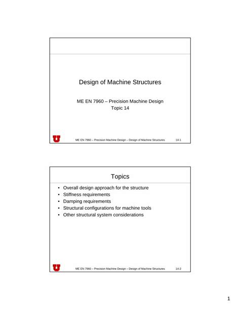 Pdf Design Of Machine Structures Topics Dokumentips