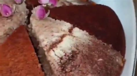 کیک دو رنگ خونگیاموزش تهیه کیک خونگی