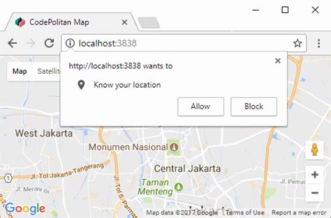 Google Map Dengan Geolocation CODEPOLITAN