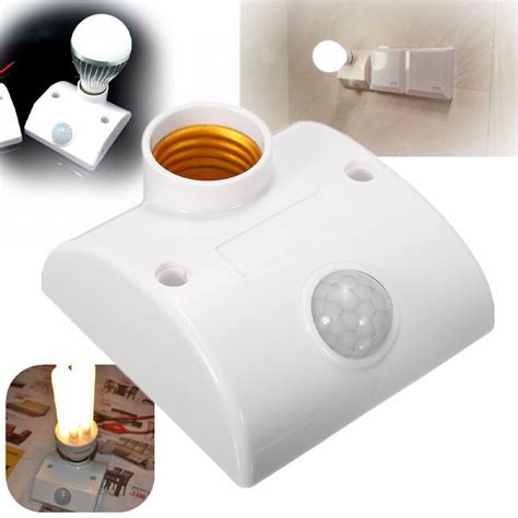 PIR MOTION SENSOR LAMP HOLDER E27 SOCKET PIR INDUCTION LAMP HOLDER MOVEMENT DETECTOR LAMP HOLDER