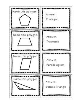 Geometry Flashcards And Game Worksheets Library