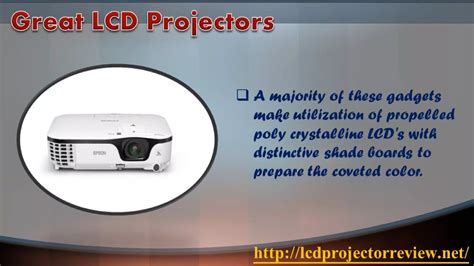 Great Lcd Projectors Ppt