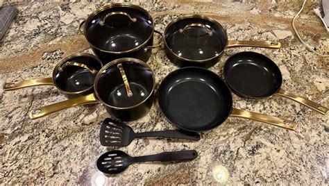 Farberware Forged Induction 12 Piece Aluminum Ceramic Nonstick Cookware