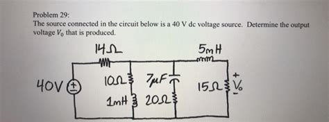 Solved Problem The Source Connected In The Circuit Below Chegg Com