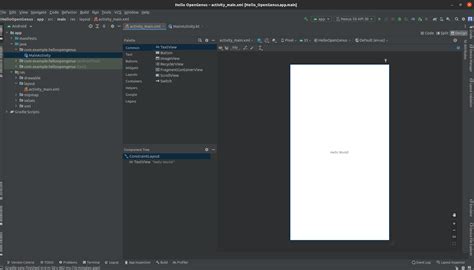 Basic Android App To Print Hello OpenGenus