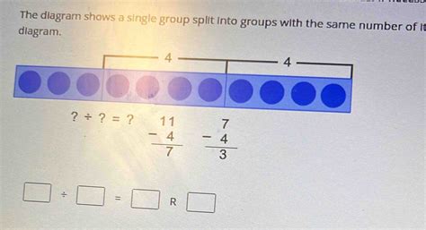 solved the diagram shows a single group split into groups with the