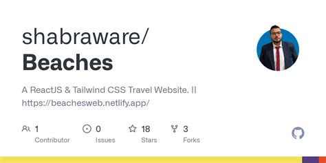 GitHub Shabraware Beaches A ReactJS Tailwind CSS Travel Website