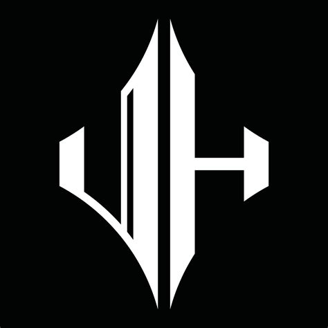 Uh Logo Monogram With Diamond Shape Design Template 16155462 Vector Art At Vecteezy