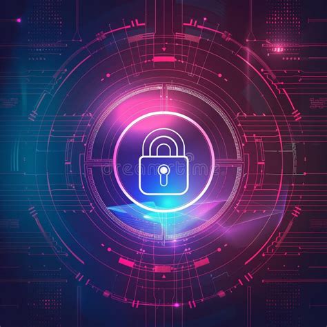 Cyber Security Document Cover Graphic For Government Cyber Security Background Stock Photo