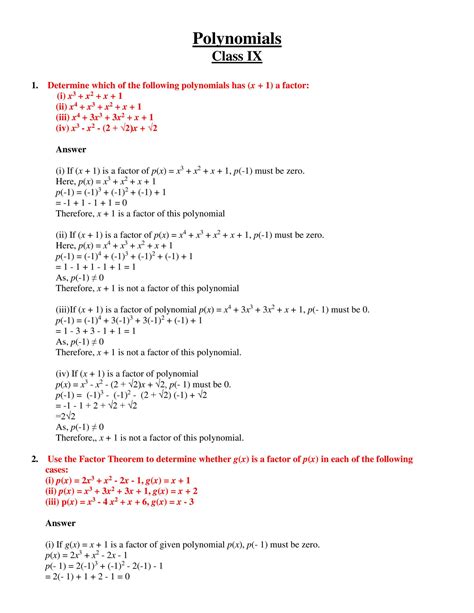 Solution Class 9 Polynomial 2 Coordinate Geometry Linear Equation In Two Variables Euclid S