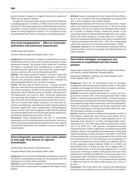 Pdf Post Renal Transplantation Effect On Ventricular Dysfunction