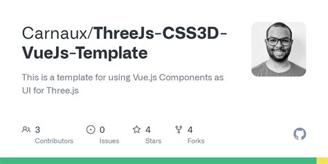 github carnaux threejs css3d vuejs template this is a template for