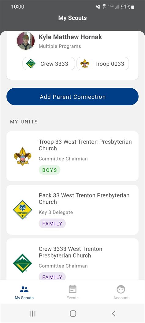 No Events At All In Calendar In Scouting Mobile App Scouting Mobile App Scouting Forums