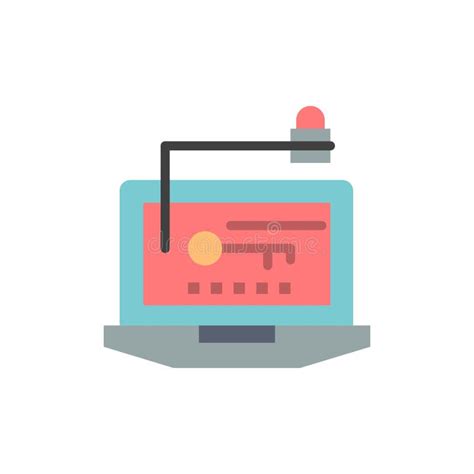 Access Computer Hardware Key Laptop Flat Color Icon Vector Icon