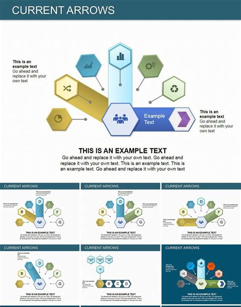 Current Arrows PowerPoint Charts Template Presentation In 2024 Powerpoint Charts Powerpoint