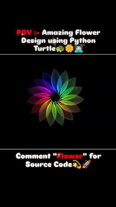 🏵️🔥 Python Pythonturtle Pythoncode 100daysofcode Trend