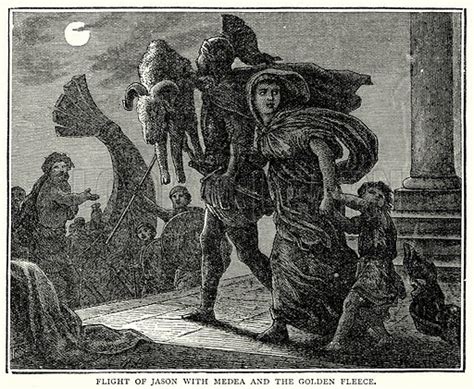 Flight Of Jason With Medea And The Golden Fleece Stock Image Look And