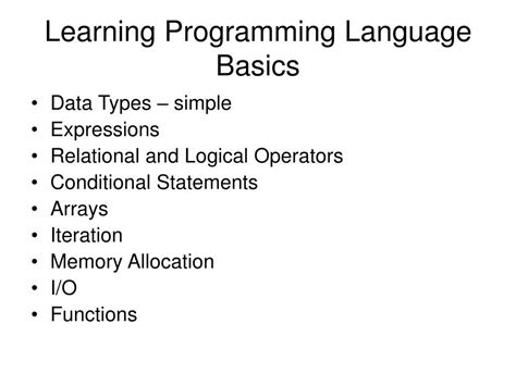 ppt c basics powerpoint presentation free download id 1733443