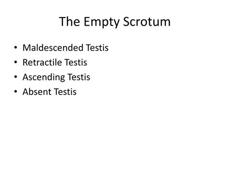 Ppt The Empty Scrotum Powerpoint Presentation Free Download Id 2213639