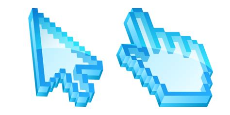 Frozen Blue Pixel Cursor Custom Cursor