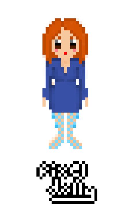 Very Small Scale Pixel Dress Up Dolly Rpixelart